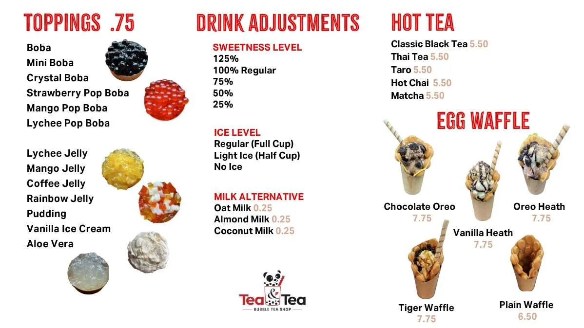Tea & Tea: Your Bubble Tea Shop in Portland & Beaverton